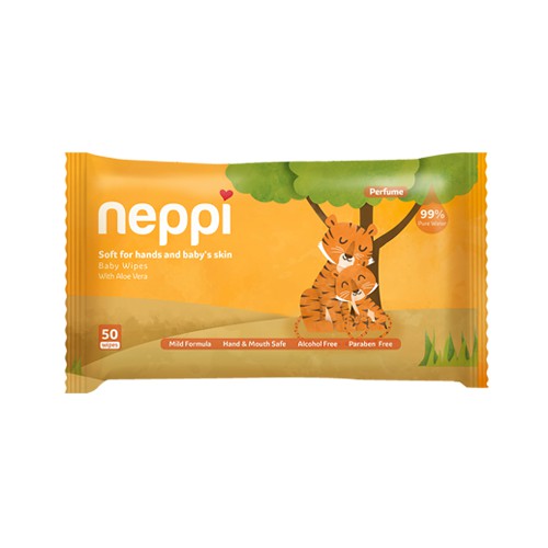 Jual Neppi Wipes Tisu Basah Bayi isi 50's [ Non Parfume / Parfume ...
