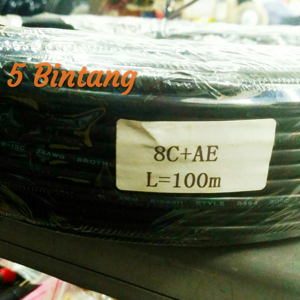 Jual kabel data isi 8 + 1 gron 24 awg per roll 100 meter | Shopee Indonesia
