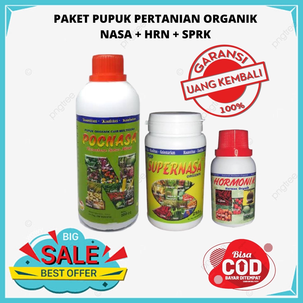Jual PAKET PUPUK PERTANIAN NASA PUPUK ORGANIK NASA POC NASA SUPERNASA ...
