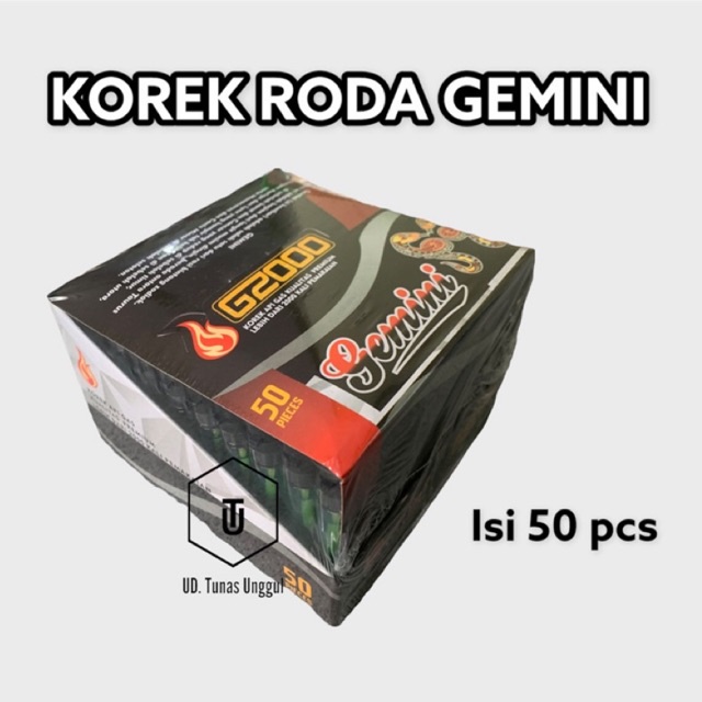 Jual Korek Api Roda G2000 Gemini / Korek Roda / Korek Unik 50 pcs ...