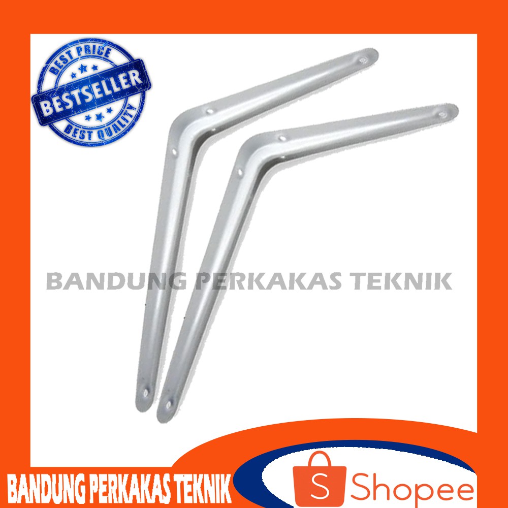 Jual Siku penyangga rak buku dinding - siku dinding 10inch satuan ...