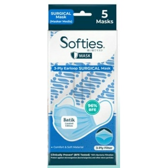 Jual Softies Surgical Mask Masker medis 1 pack isi 5 | Shopee Indonesia