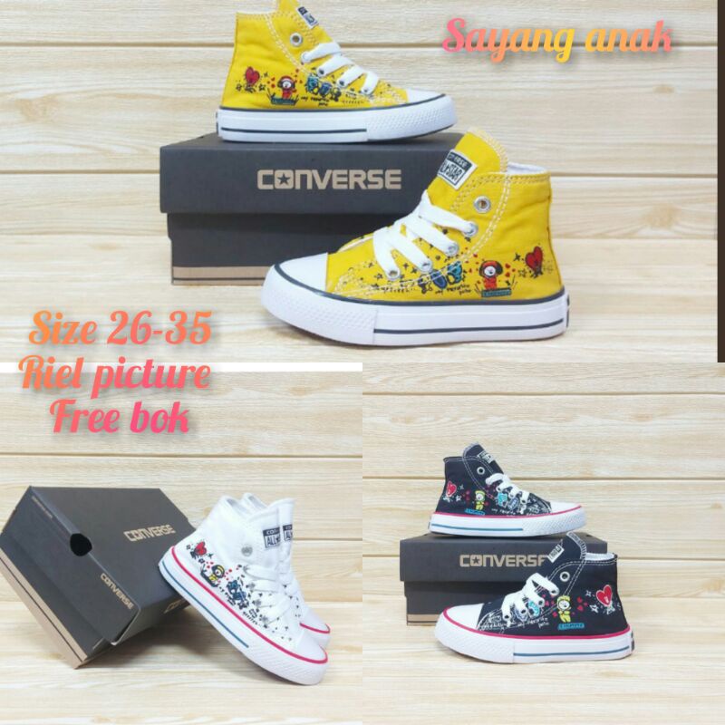 Jual Sepatu bts bot convers cewek cowok kartun karakter bt21 | Shopee ...