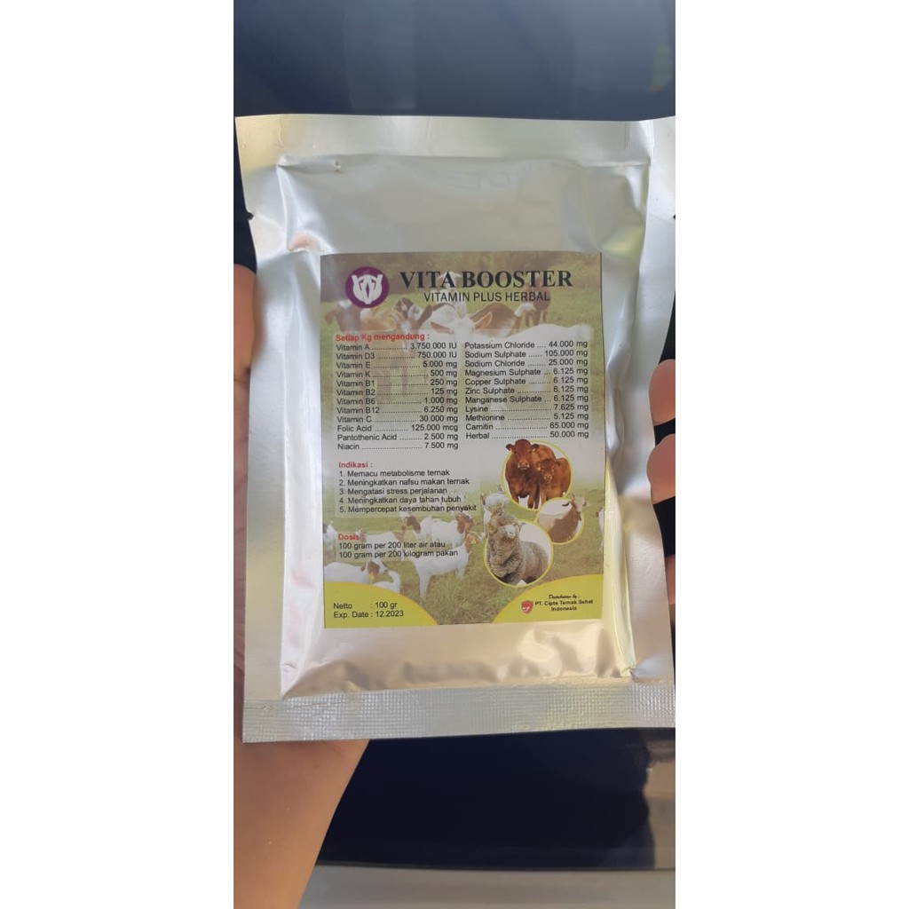 Jual VITABOOSTER Vitamin hewan ternak + ADE untuk sapi kambing domba ...