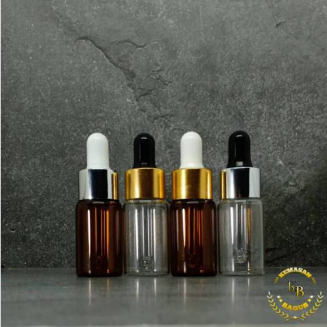 Jual BOTOL PIPET 10 ML SERUM TETES ALUMUNIUM / BOTOL KACA TIPIS 10ML ...