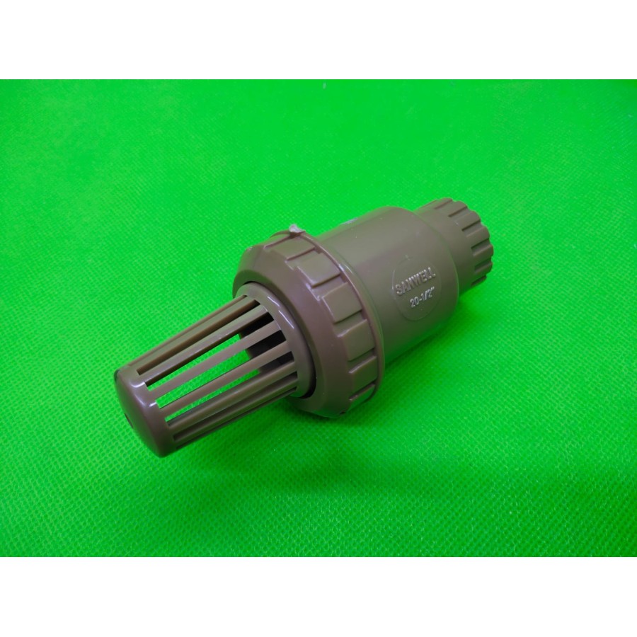 Jual Foot Klep Valve Tusen Tosen Klep + Saringan PVC 1/2 Inch SANWELL ...
