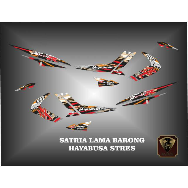 Jual STIKER STRIPING LIST SATRIA FU LAMA BARONG HAYABUSA | Shopee Indonesia