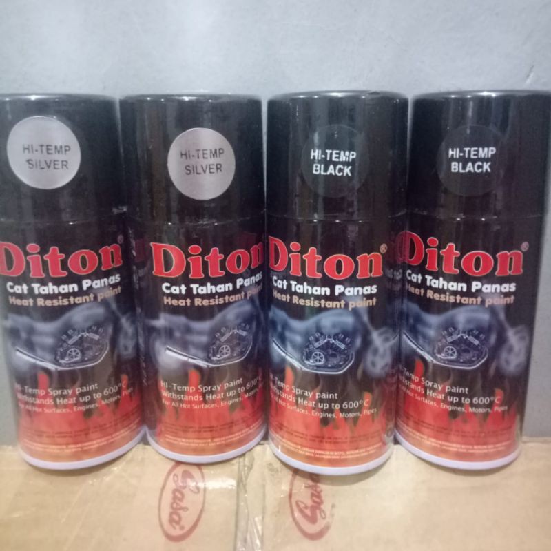 Jual Pilok Pilox Diton Hi Temp Black / Silver Tahan Panas pilok knalpot pilok blok mesin 150cc ...