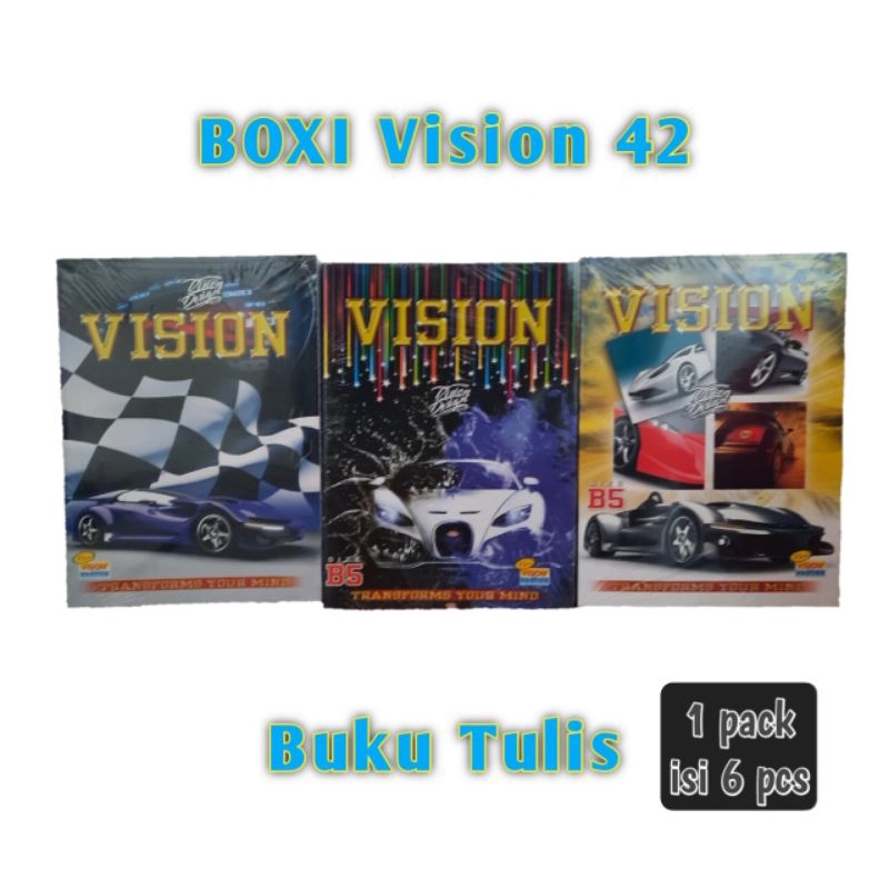 Jual BUKU TULIS BOXI VISION 42 LEMBAR | Shopee Indonesia