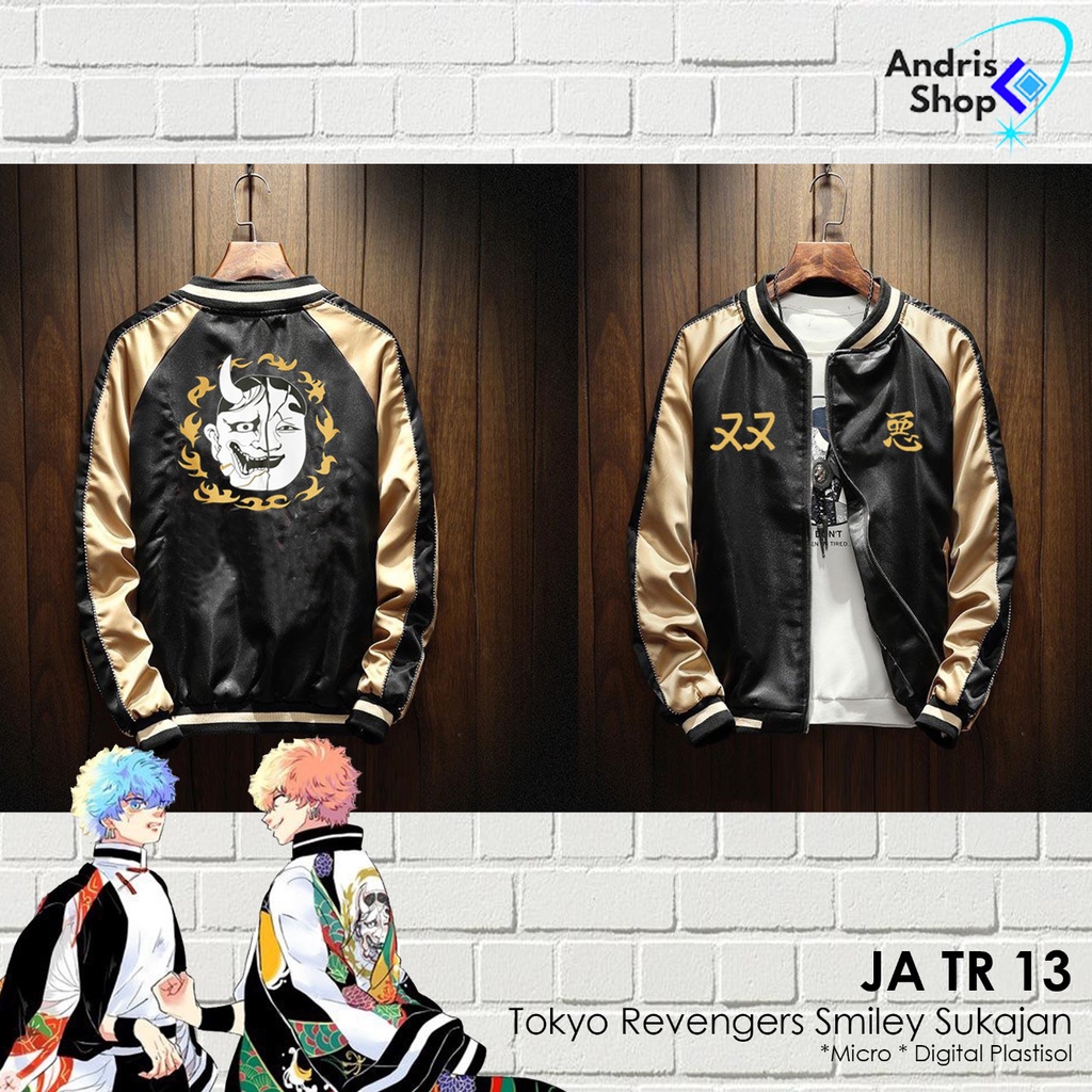 Jual Jaket Anime Tokyo Revengers Smiley Sukajan - JA TR 13 | Shopee ...