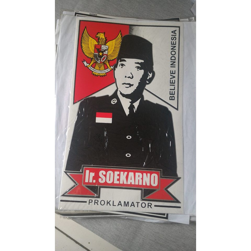 Jual STICKER 33X26CM SOEKARNO V3 | Shopee Indonesia