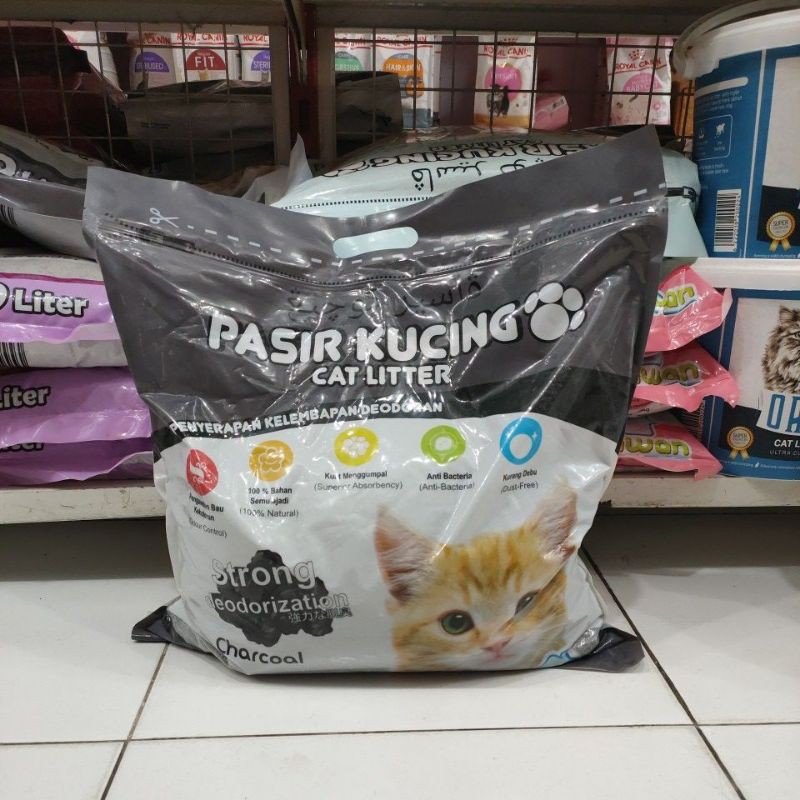 Jual Pasir kucing kawan Charcoal 10L | Shopee Indonesia