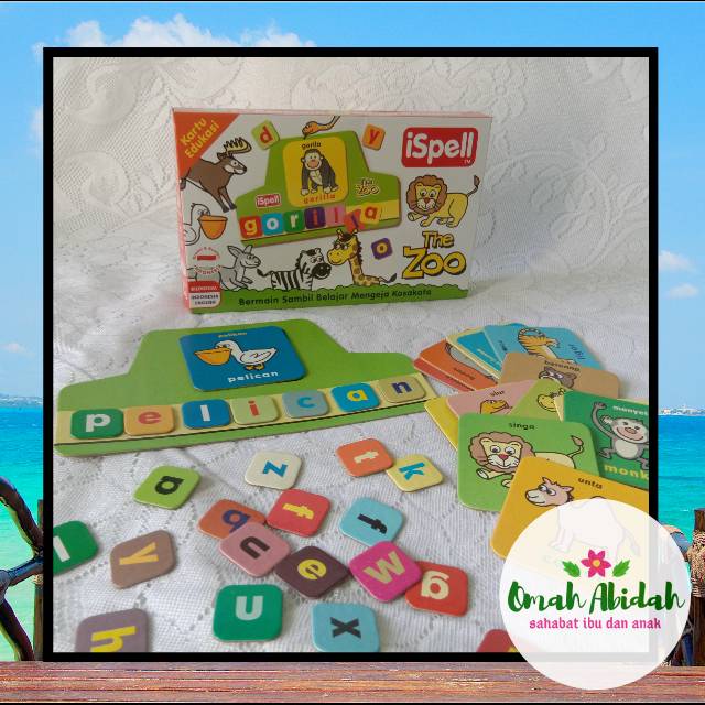 Jual PUZZLO - KARTU EDUKASI - iSpell The Zoo - Kebun Binatang | Shopee Indonesia