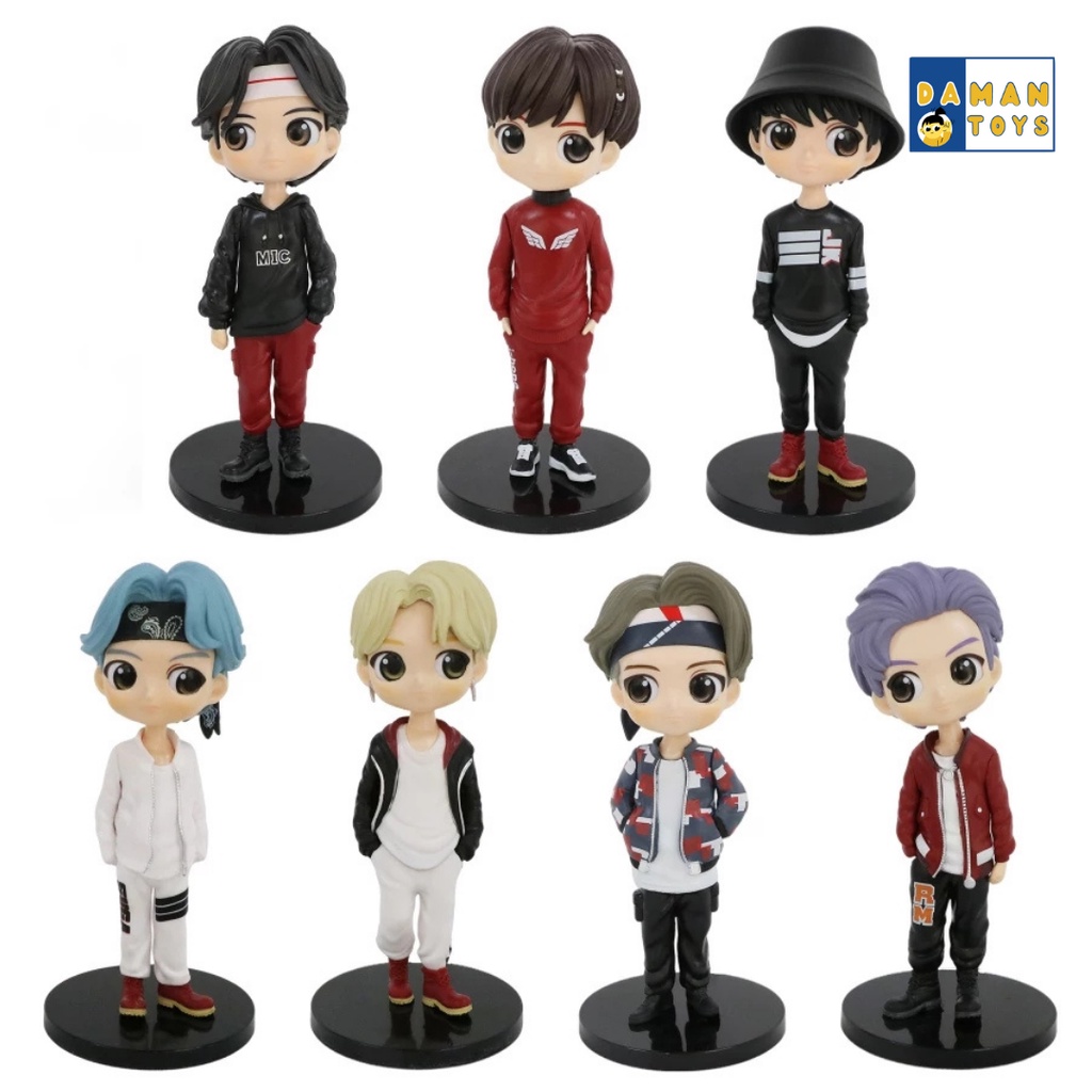 Jual BTS KPOP Stars Figure Set 7 Mainan Pajangan Miniatur Hiasan Topper | Shopee Indonesia