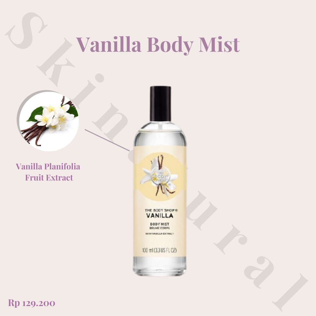 Jual Vanilla Body Mist The Body Shop 100ml | Shopee Indonesia