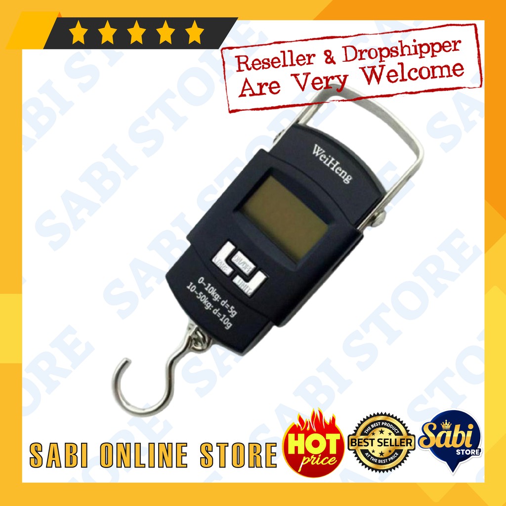 Jual TIMBANGAN 10-50 KG DIGITAL / TIMBANGAN GANTUNG KOPER / TIMBANGAN ...