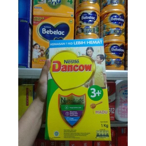 Jual DANCOW 3 PLUS RASA MADU / VANILA KEMASAN 1KG / DANCOW 3 PLUS 1KG ...