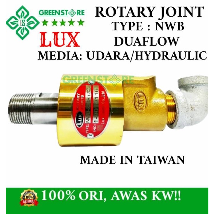 Jual ROTARY JOINT LUX NWB SIZE 50A 2 INCHI DUOFLOW APLIKASI ANGIN/AIR MADE IN TAIWAN | Shopee ...
