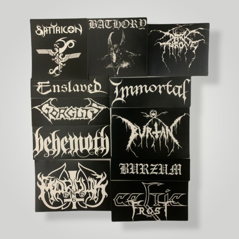 Jual Sticker Pack Band Black/Death Metal (isi 11 sticker) | Shopee ...