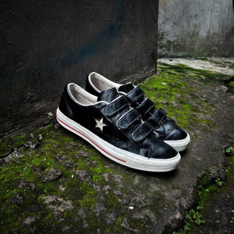 Jual Converse One Star Leather Velcro Vintage (pesanan) | Shopee Indonesia