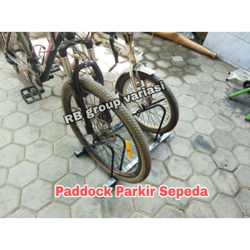 Jual paddock sepeda pedok tempat parkir sepeda bike stand | Shopee ...