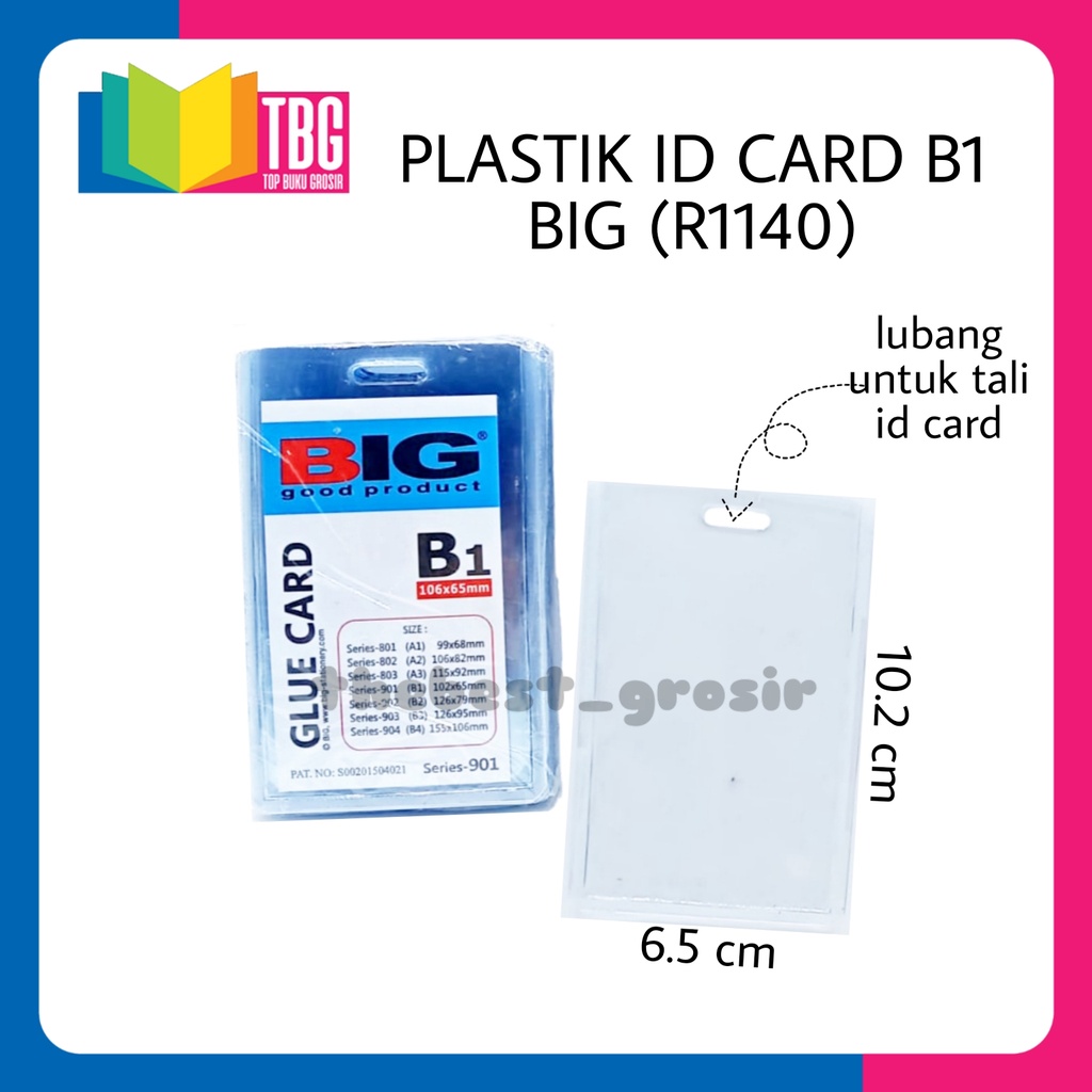 Jual 1 PAK (20 LEMBAR) PLASTIK ID CARD A1-B1 BIG / MIKA ID CARD / ID ...