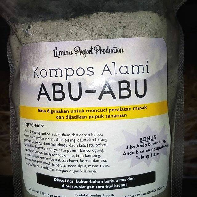 Jual Abu gosok lembut 1kg abu abu organik ( bisa dipakai pupuk ...