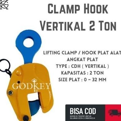 Jual Alat Angkat Plat 2 Ton / Lifting Clamp Hook Vertikal 2 T | Shopee Indonesia