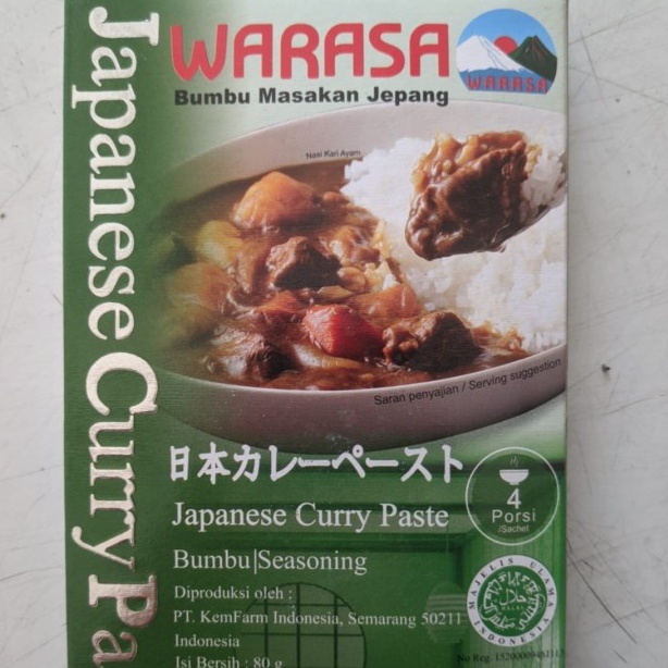 Jual Bumbu Japanese Curry Paste by WARASA 80gr | Shopee Indonesia