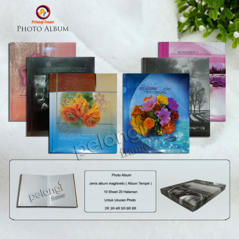 Jual PHOTO ALBUM Magnetik 2R - 6R (isi 10 sheet) | Shopee Indonesia