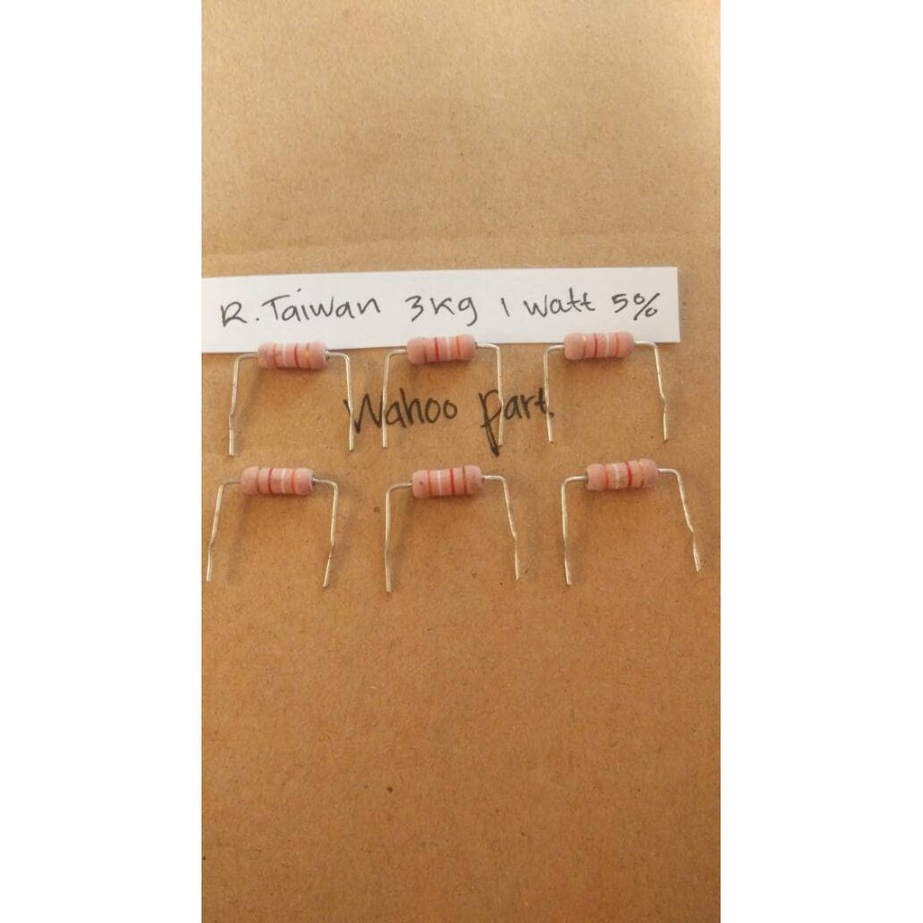 Jual Resistor 3K9 1 watt 5% taiwan harga per 10 pcs | Shopee Indonesia