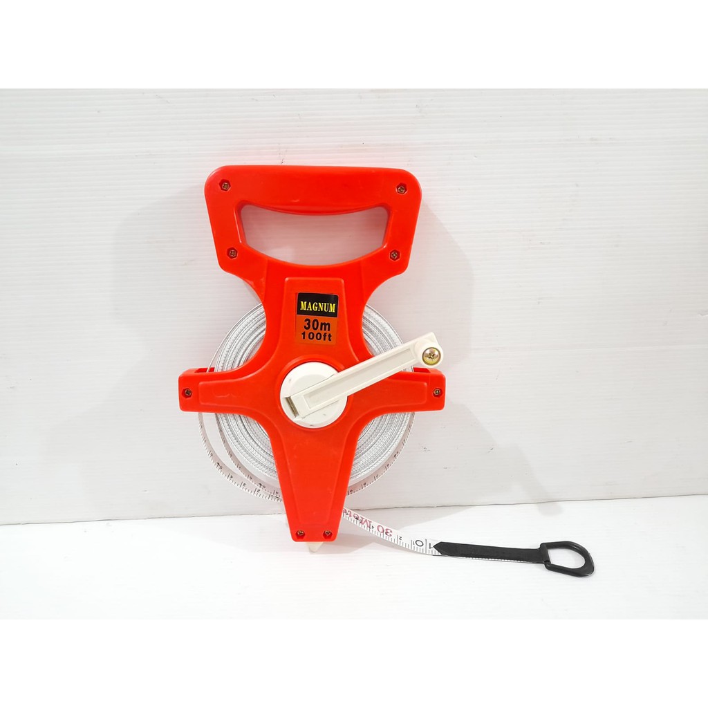 Jual Meteran Gulungan Tancap Tanah 30m Meter Fiber Measuring Roll Tape ...
