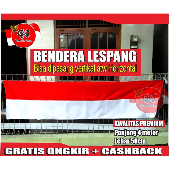 Jual BENDERA MERAH PUTIH PANJANG#BENDERA LESPANG | Shopee Indonesia