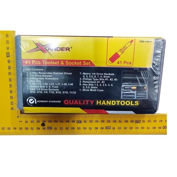 Jual ™ Tool Kit 41 Kunci Sock Pas SHOCK Sok Obeng Set XANDER Kenmaster ...