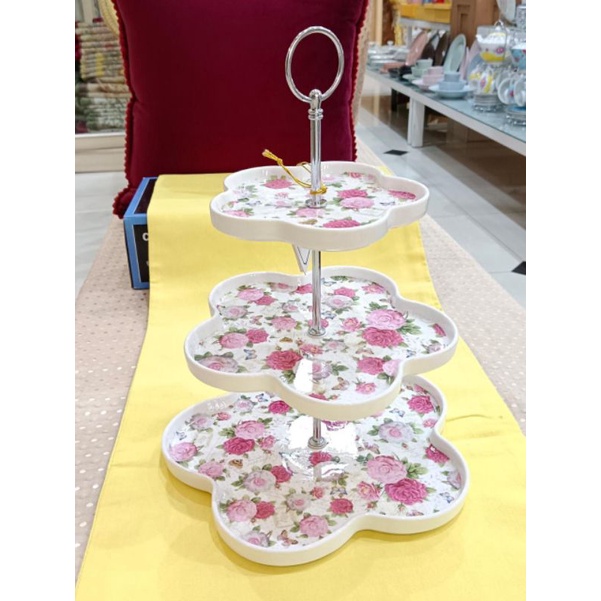 Jual CAKE TIER SUSUN 3 BUNGA SHABY CAPODIMONTE | Shopee Indonesia