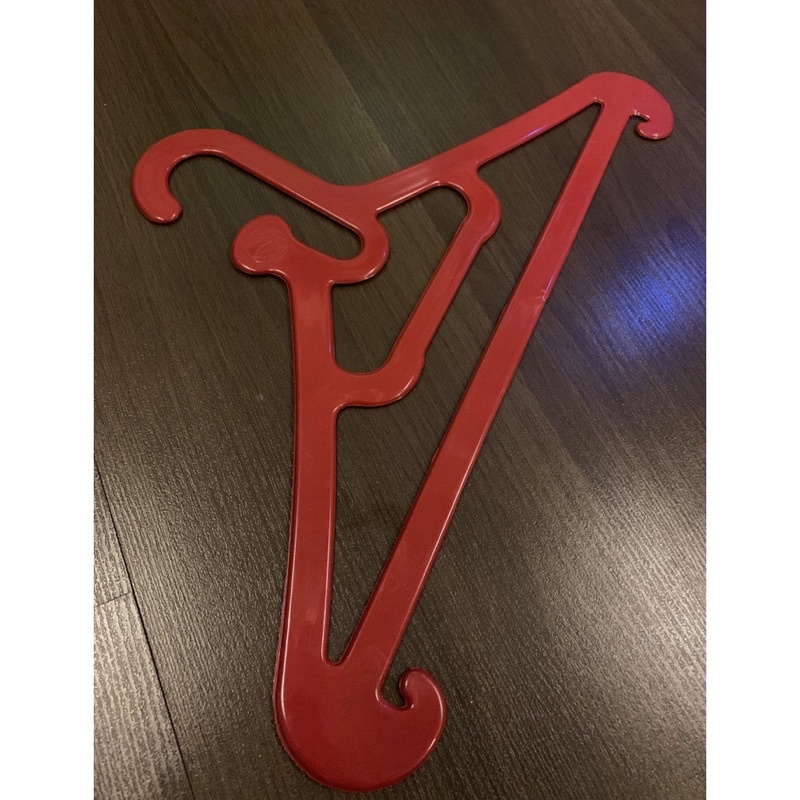 Jual Hanger Gantungan Baju Dewasa Merah Laundry Tebal Cap Angsa GM isi ...