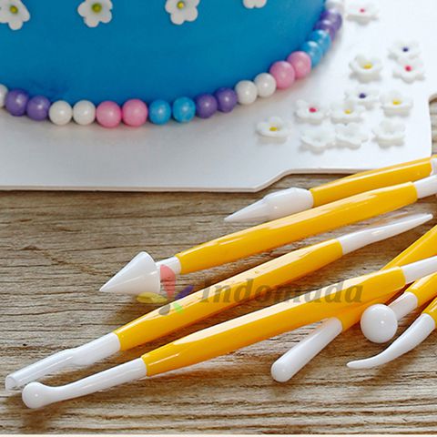 Jual 8 pcs Fondant Modelling Tools Set/Icing Decorating Alat Fondant ...