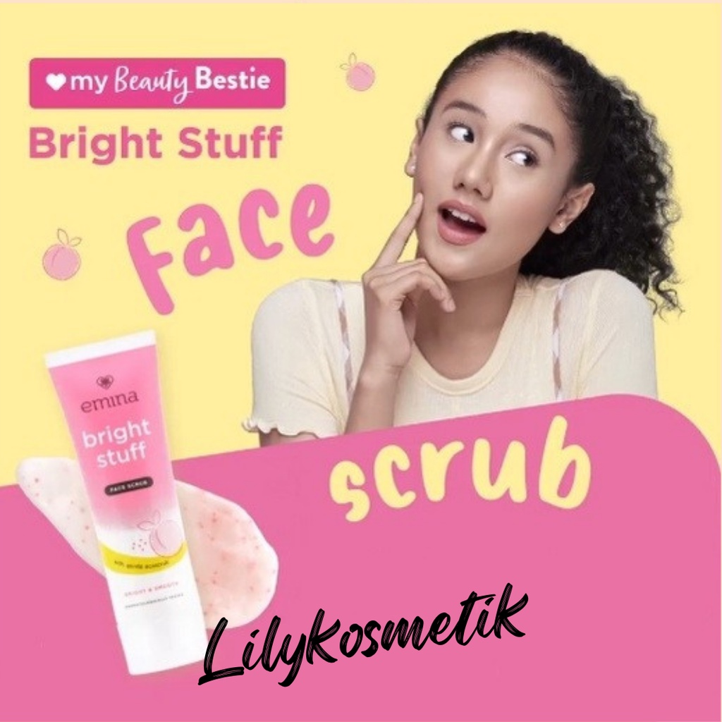 Jual Emina Bright Stuff Face Scrub 50ml | Shopee Indonesia