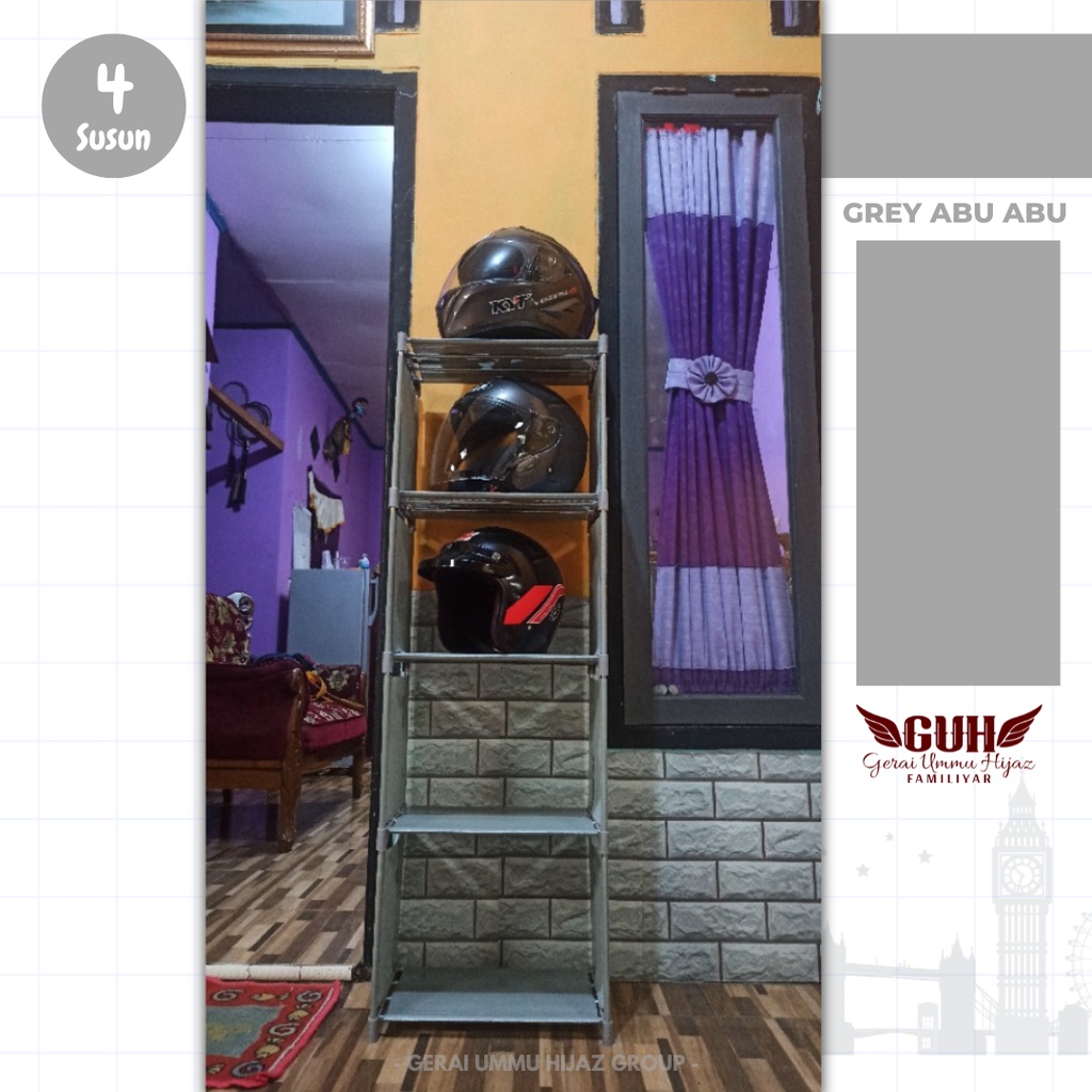 Jual Rak Helm Tempat Helm Rak Helem LEBIH BESAR & KUAT Lemari Serbaguna ...