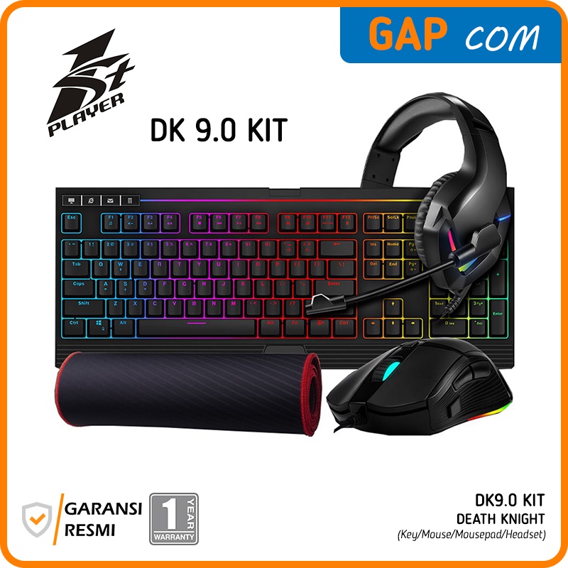 Jual Gaming Gear Combo 1STPlayer DK9.0 Death Knight 4 in 1 Gaming Gear Set | Shopee Indonesia