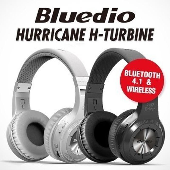 Jual Bluedio H+ Turbine Hurricane Headphone Bass Bluetooth Wireless 4.1 ...