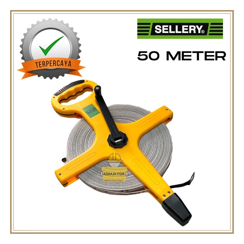 Jual Meteran Roll Gulung Meteran Tanam Tancap 50 Meter Besi | Shopee ...