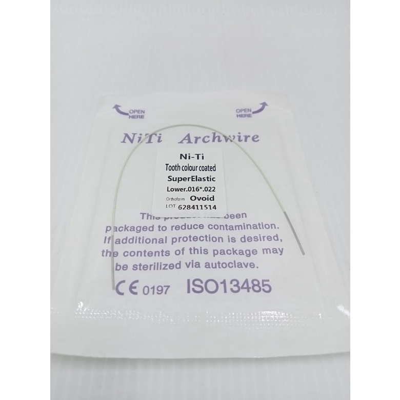 Jual NITI WIRE ESTHETIC COATED WIRE RECTA / KAWAT NITI PUTIH COATED ...