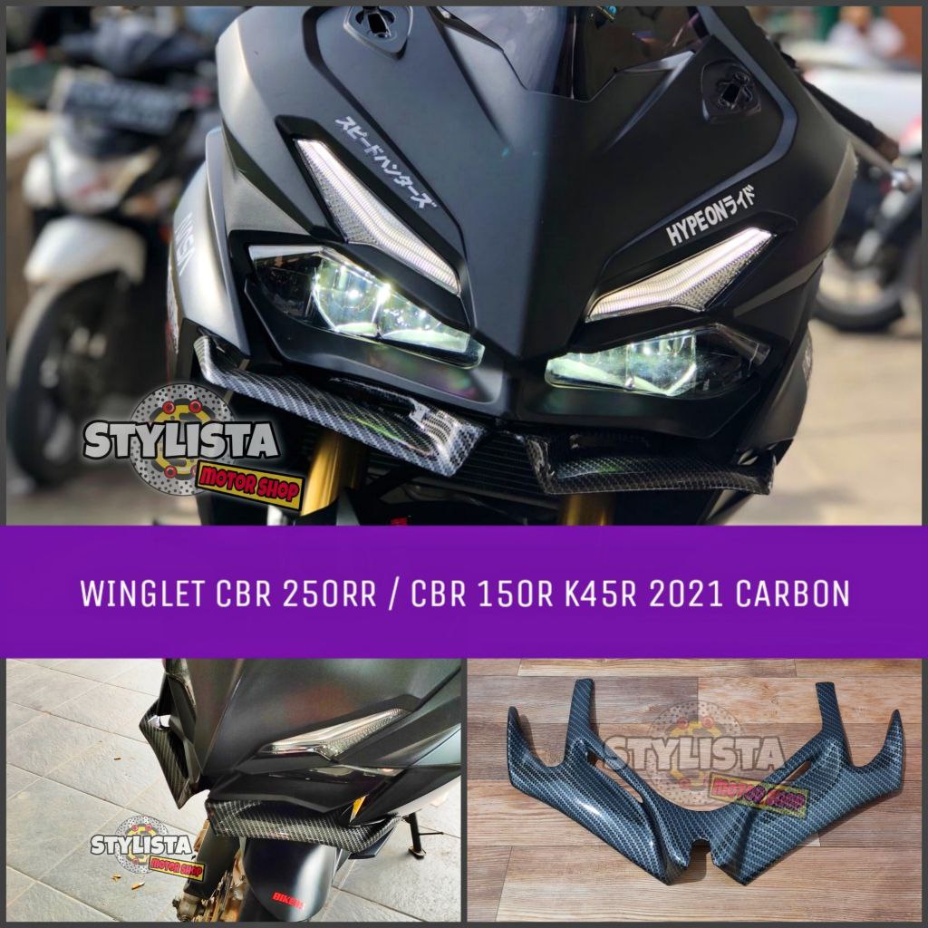 Jual WINGLET CBR 250RR CARBON WINGLET CBR 150R 2021 2022 K45R FACELIFT ...