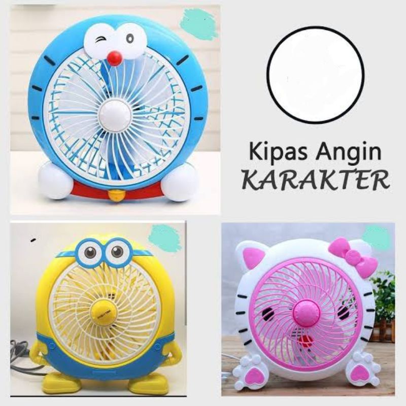 Jual Kipas Angin Karakter 10inc/kipas Angin meja | Shopee Indonesia