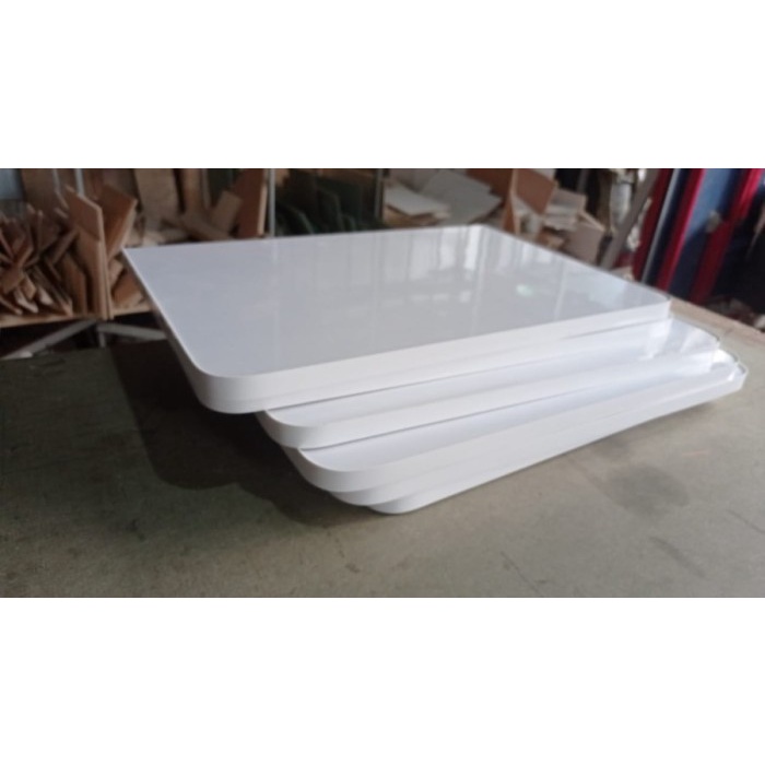 Jual Meja berlapis PVC sheet 1 sisi untuk daun meja, ambalan, rak dll ...