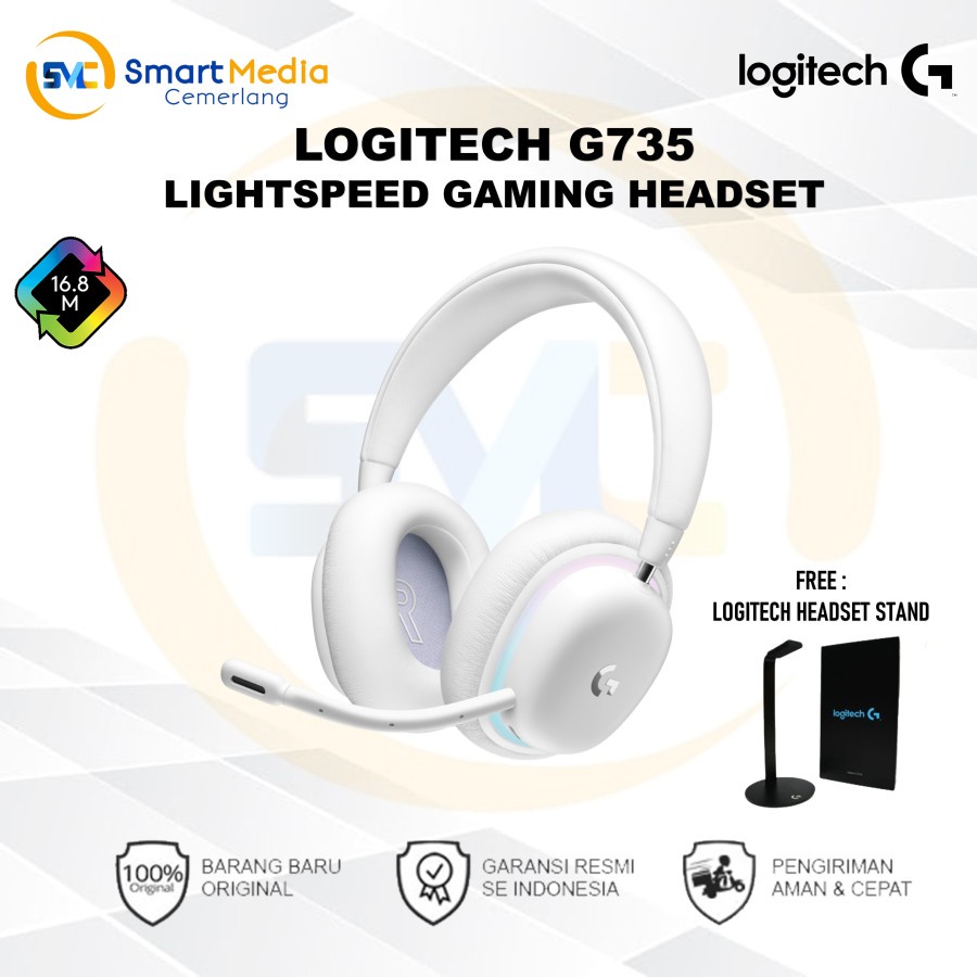 Jual Logitech G735 LIGHTSPEED Headset Gaming Wireless Bluetooth | Shopee Indonesia