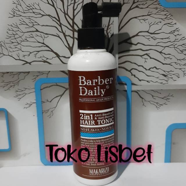 Jual Makarizo Barber Daily 2 in 1 Hair Tonic 240ml | Shopee Indonesia