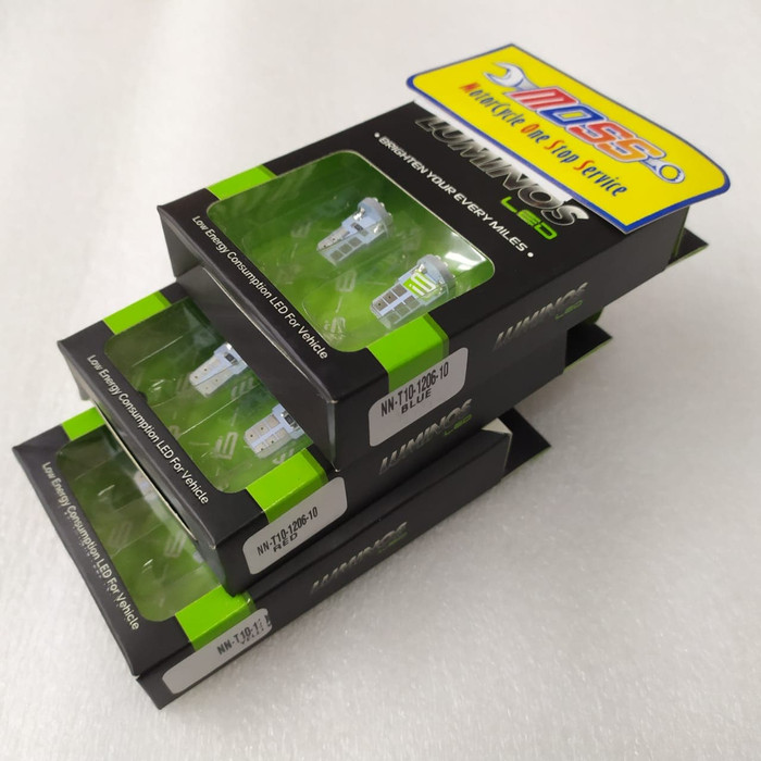 Jual LED T10 10 TITIK LUMINOS LAMPU SENJA SEIN T10 LUMINOS 1260 MERAH ...