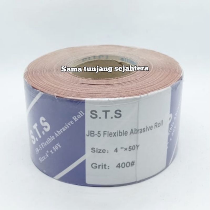 Jual AMPLAS ROLL 4" X 45 METER GRIT 400 / AMPLAS KAIN GULUNGAN #400 ...